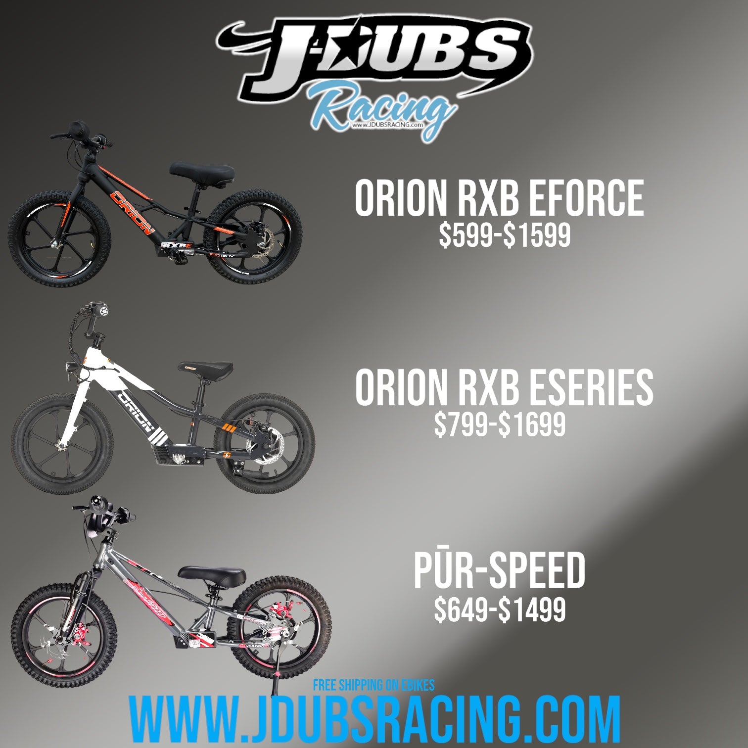 Stability Cycle Electric Balance Bikes and Accessories – JDubs Racing