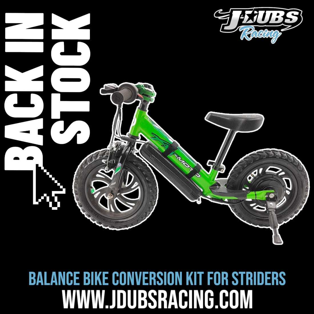 Stability Cycle Electric Balance Bikes and Accessories – JDubs Racing